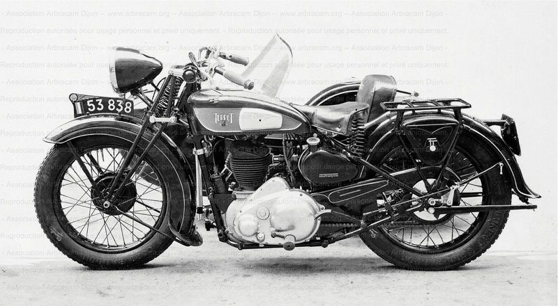 500cc RD side-car GT 1937 gauche - TERROT ARBRACAM DIJON