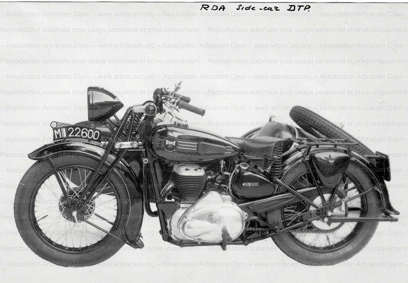 500cc RDA side-car DTP gauche - TERROT ARBRACAM DIJON